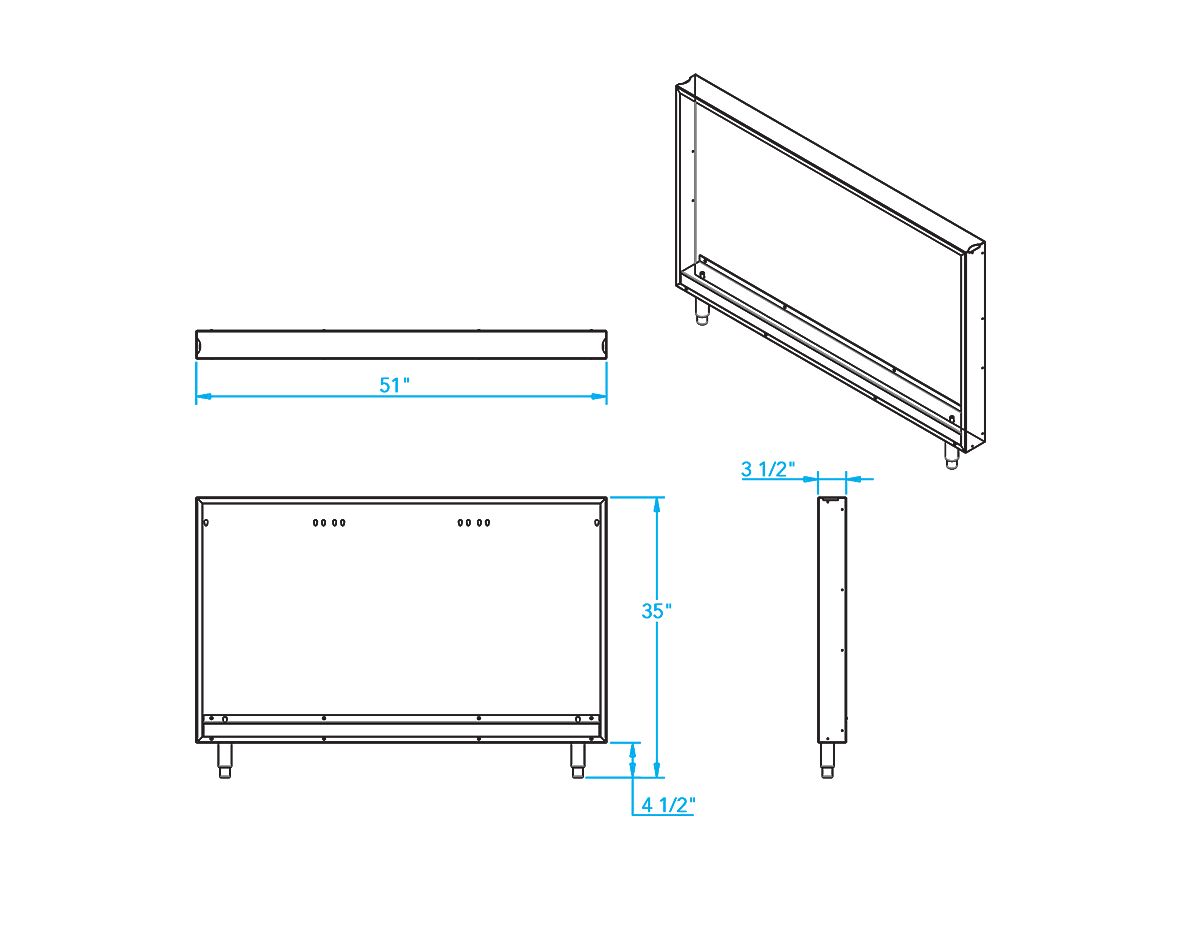 Arcadia K1000HB Grill Back Panel | Kalamazoo Outdoor Gourmet